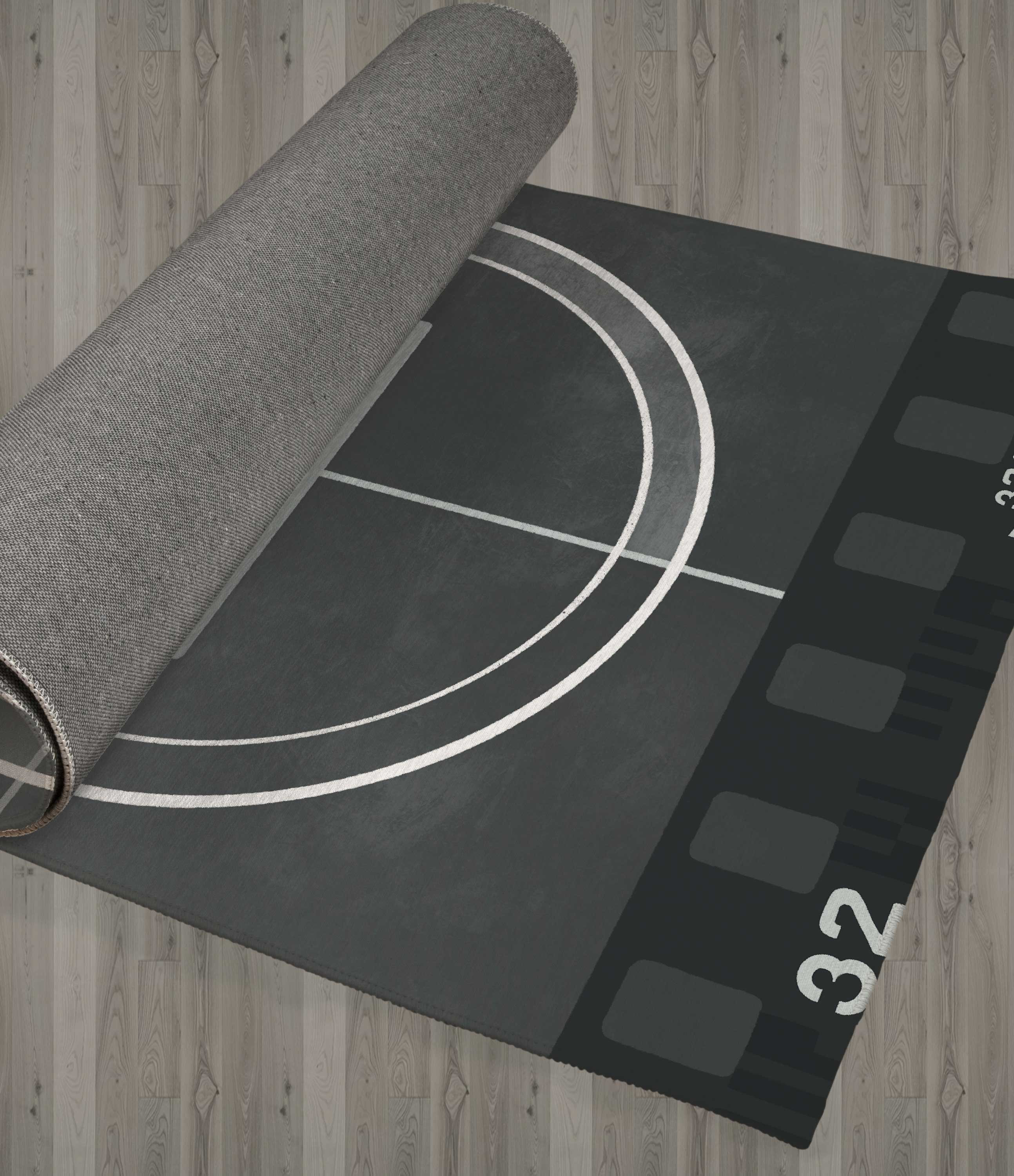 Hokku Designs Kalub Machine Woven Polyester Area Rug in Gray | Wayfair