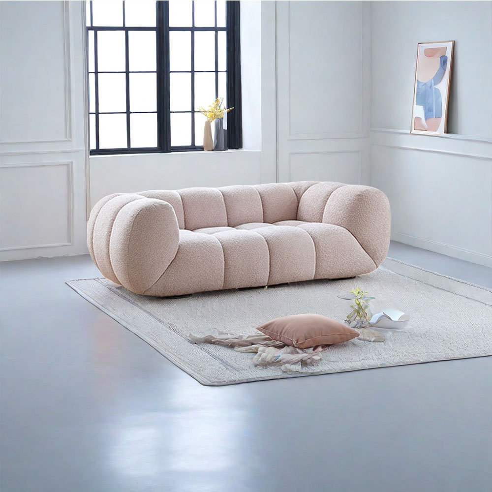 Danbenla design French retro cream pink Choux sofas | Wayfair