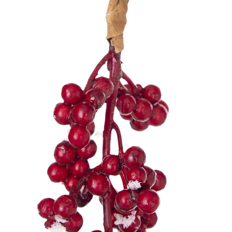 The Holiday Aisle® 38" Snowy Berry Hanging Sprays - Set of 6 - Red ...