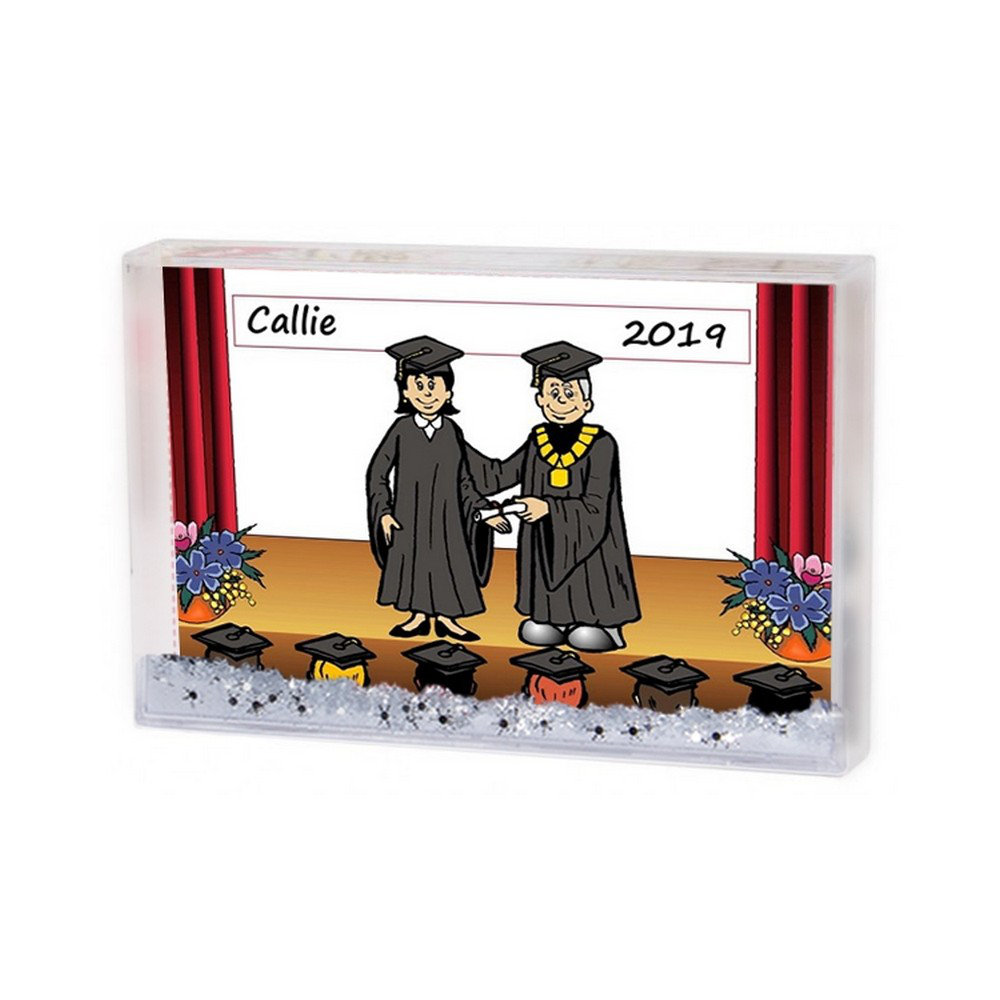 Printed Perfection Personalized Graduation - Female MINI Snow Globe ...