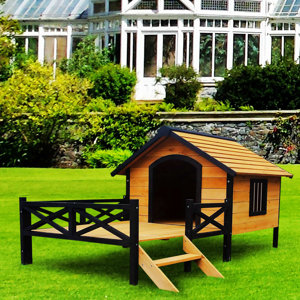 Tucker Murphy Pet™ Danzelle Yellow Brown Dog House | Wayfair