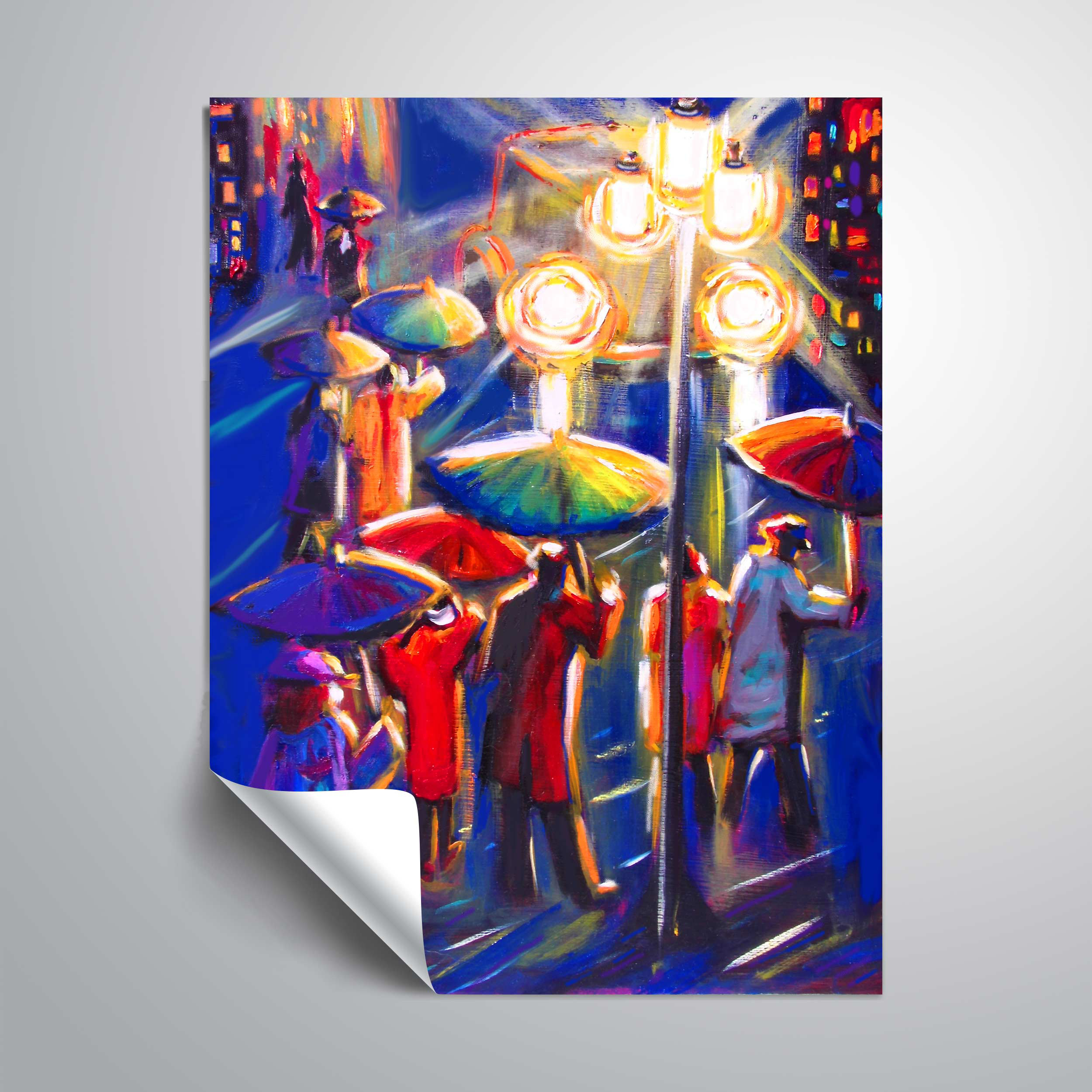 Red Barrel Studio 'Streetlights' Oil Painting Print - Wayfair Canada