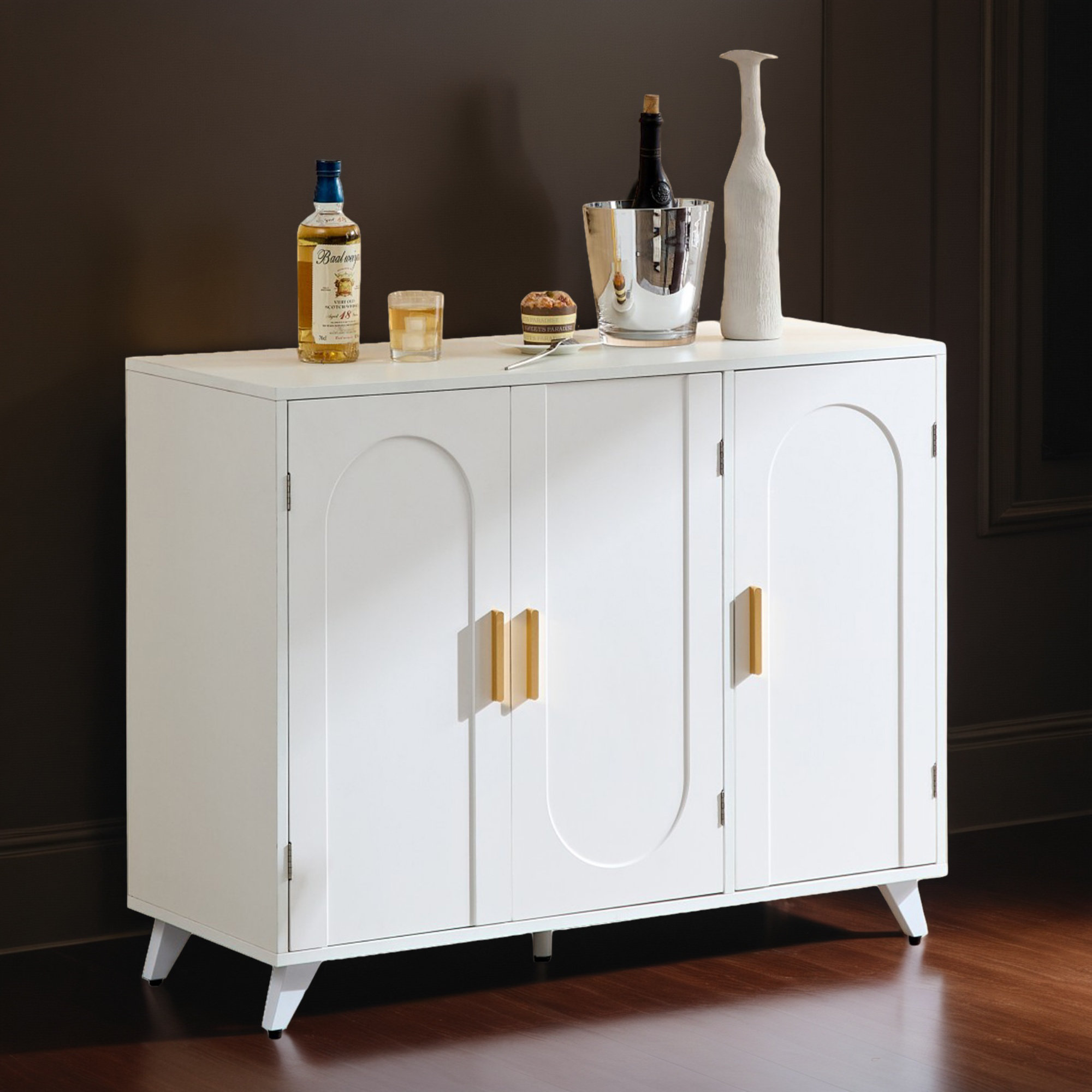 George Oliver 39" Kitchen Storage Sideboard Buffet Cabinet Console ...