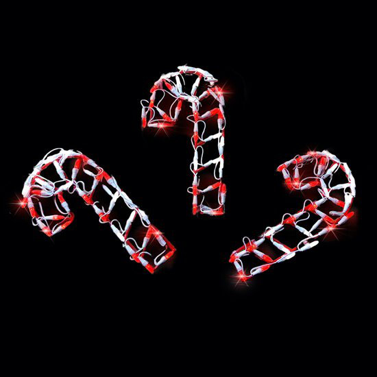 The Holiday Aisle® Candy Canes Lighted Display | Wayfair