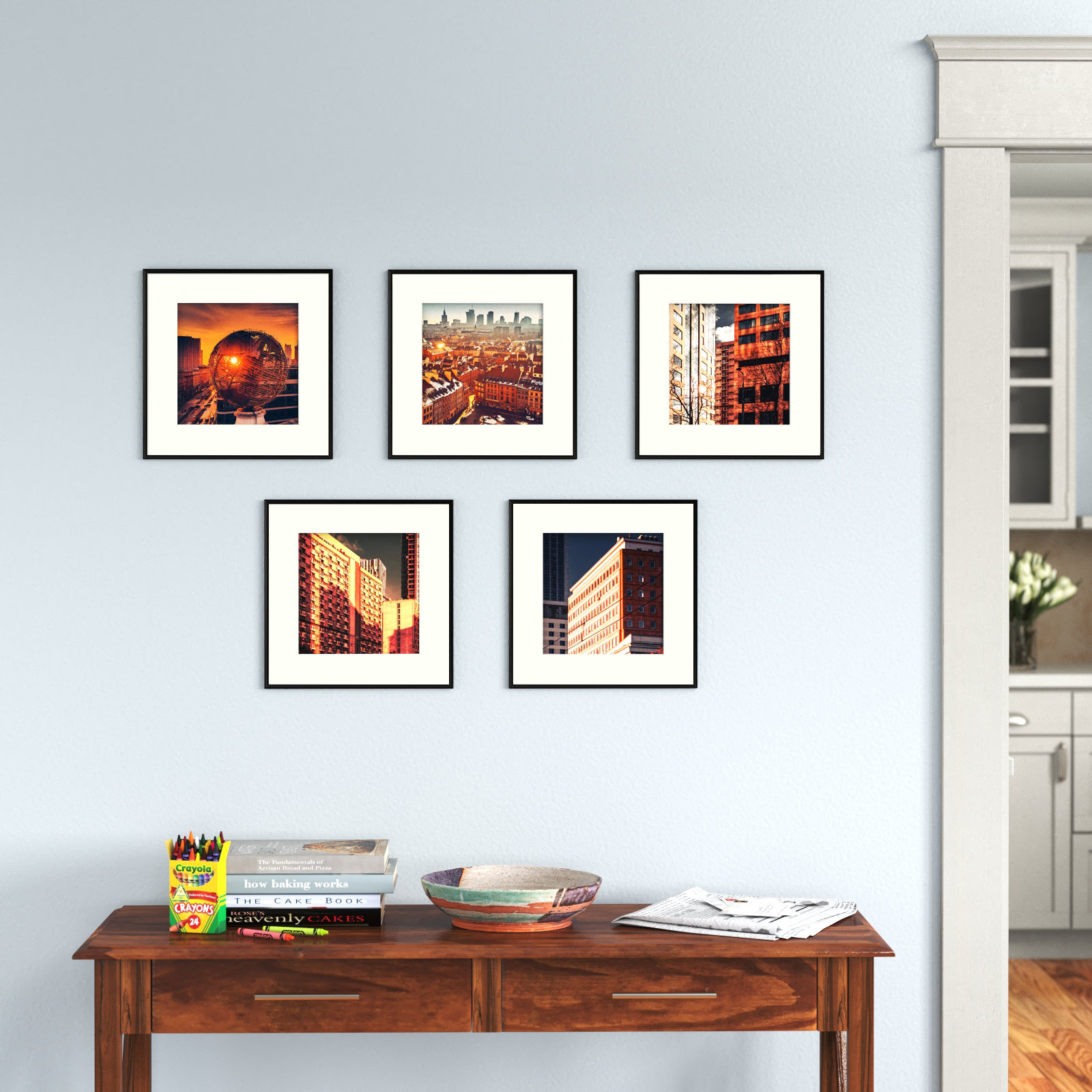 Zipcode Design™ Haefner 5 Piece 8" X 8" Metal Gallery Wall Set Frame ...