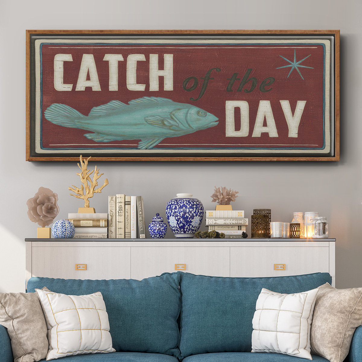 Wexford Home Shoreline Signs IV- Framed Canvas | Wayfair