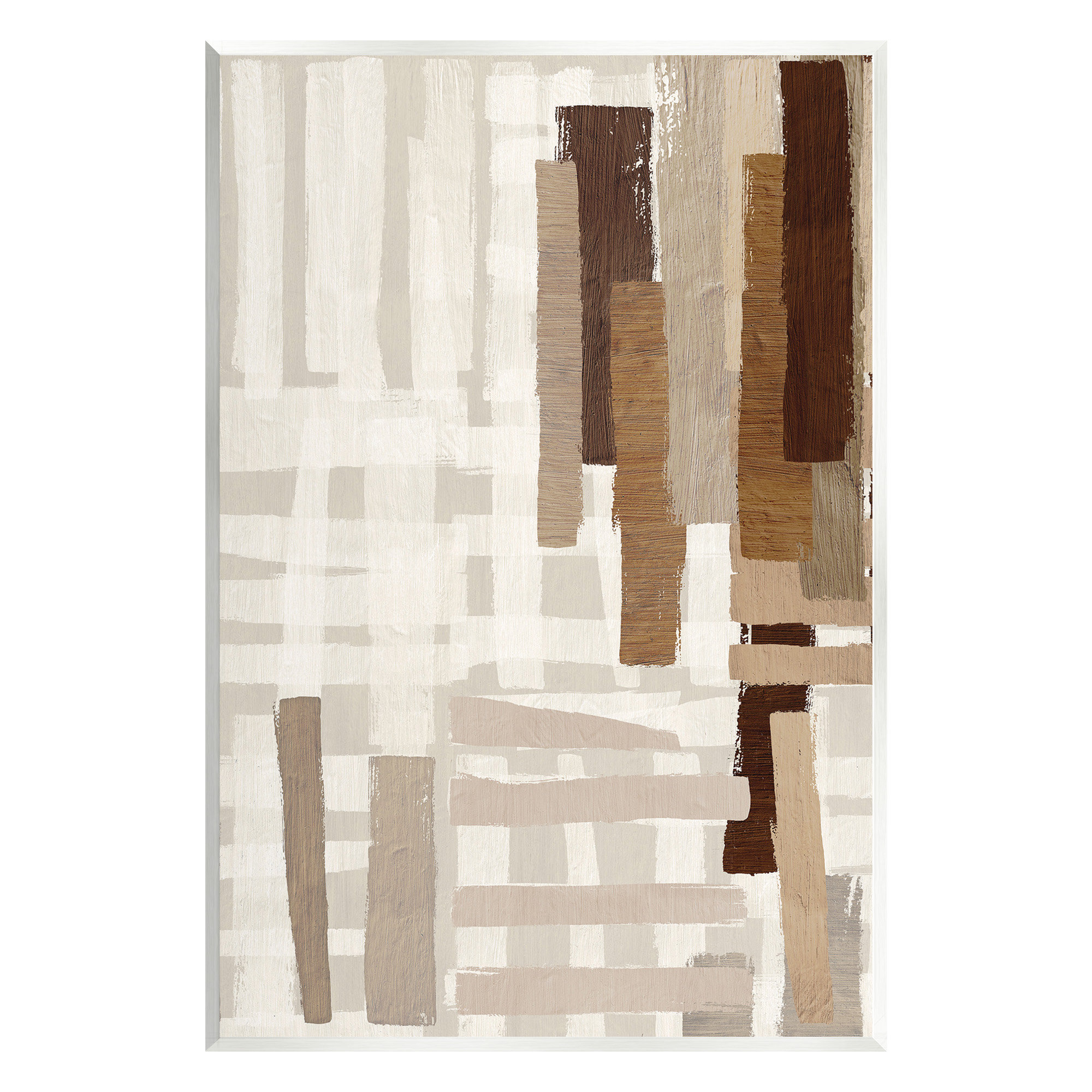 Ebern Designs Rustic Hatched Pattern Wall Plaque Art by Amber Sterling ...