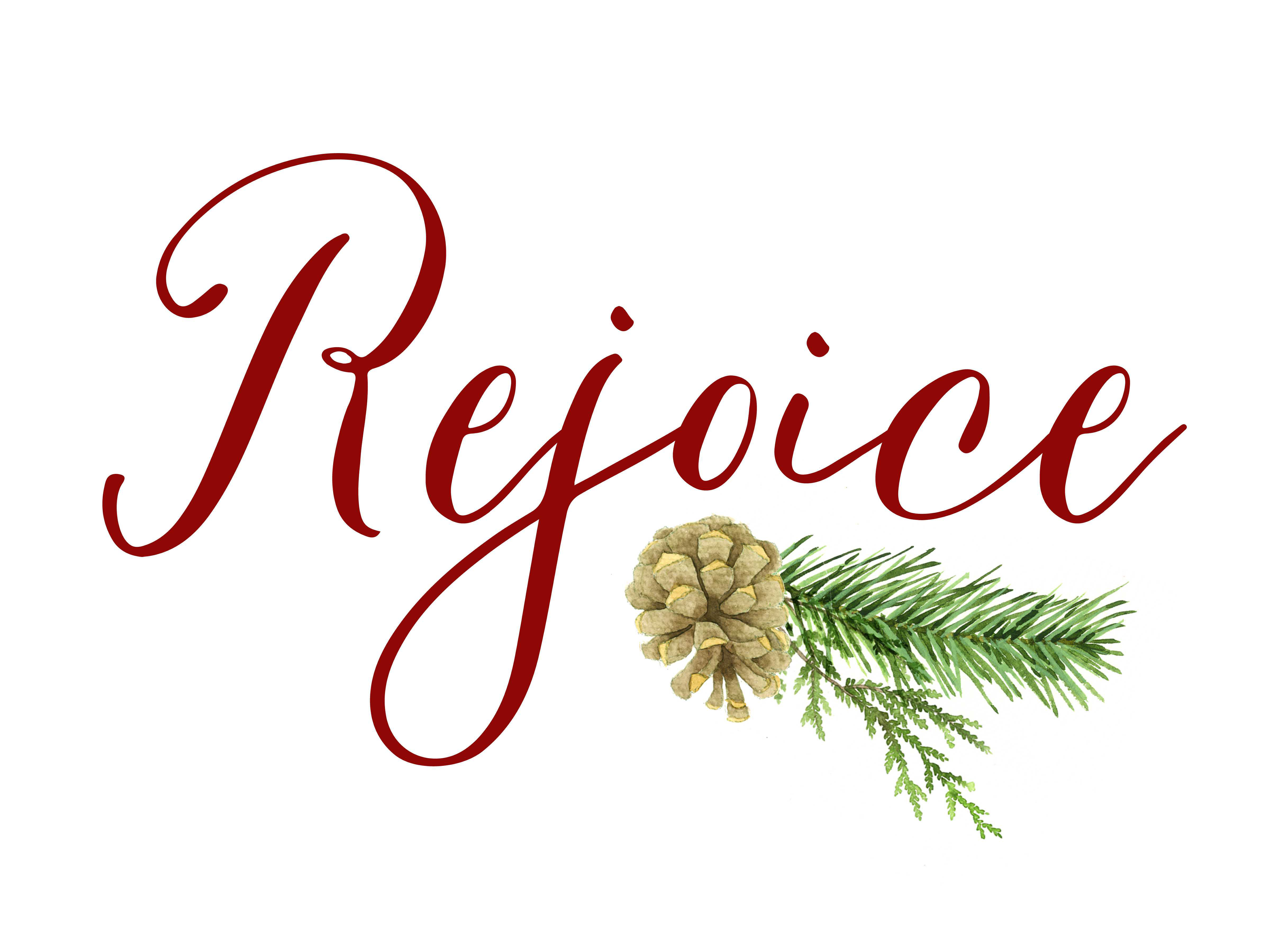 The Holiday Aisle® Rejoice in Red - Wrapped Canvas Graphic Art | Wayfair