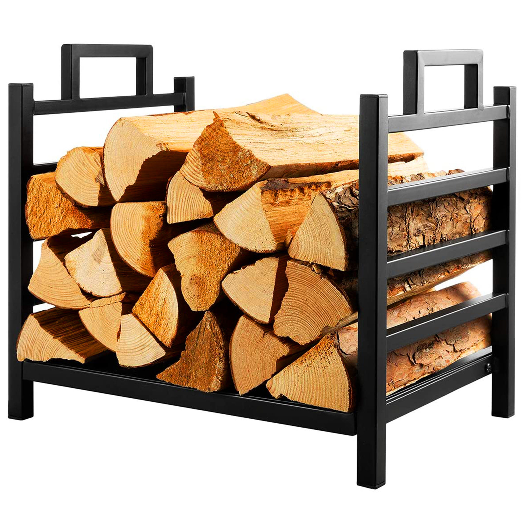 Ebern Designs 18 Inch Firewood Racks Fireplace Log Holder With Canvas ...