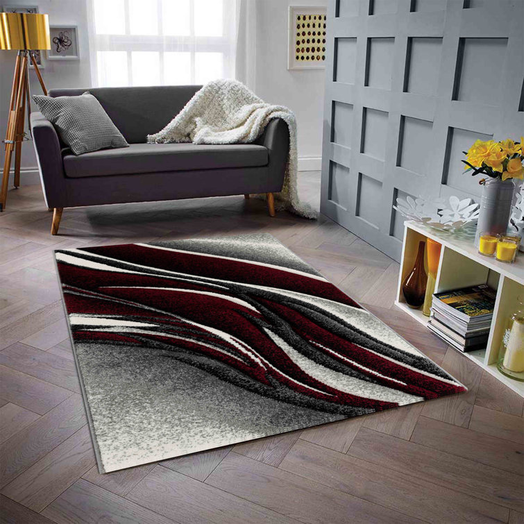 Brayden Studio Pasuruan Braided Red/Grey Rug | Wayfair.co.uk