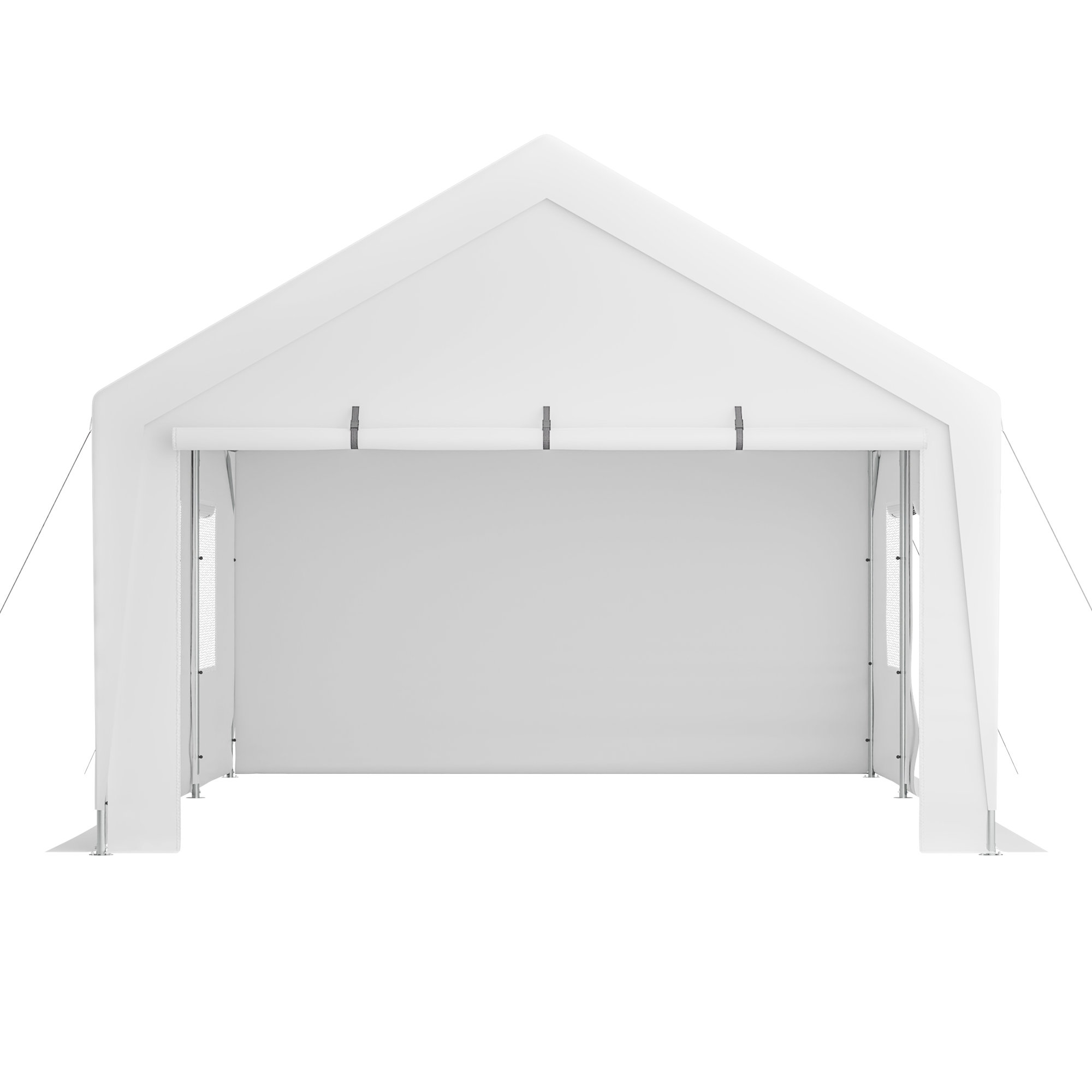 CLEANHOME Heavy-duty steel carport storage shade canopy, 20 | Wayfair