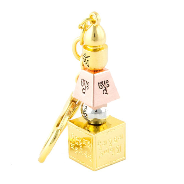 Feng Shui Import 2'' W Gold/Beige Key Chain - Wayfair Canada