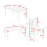 Red Barrel Studio® 6-Piece Retro Dining Set with Rectangular Table, 4 ...