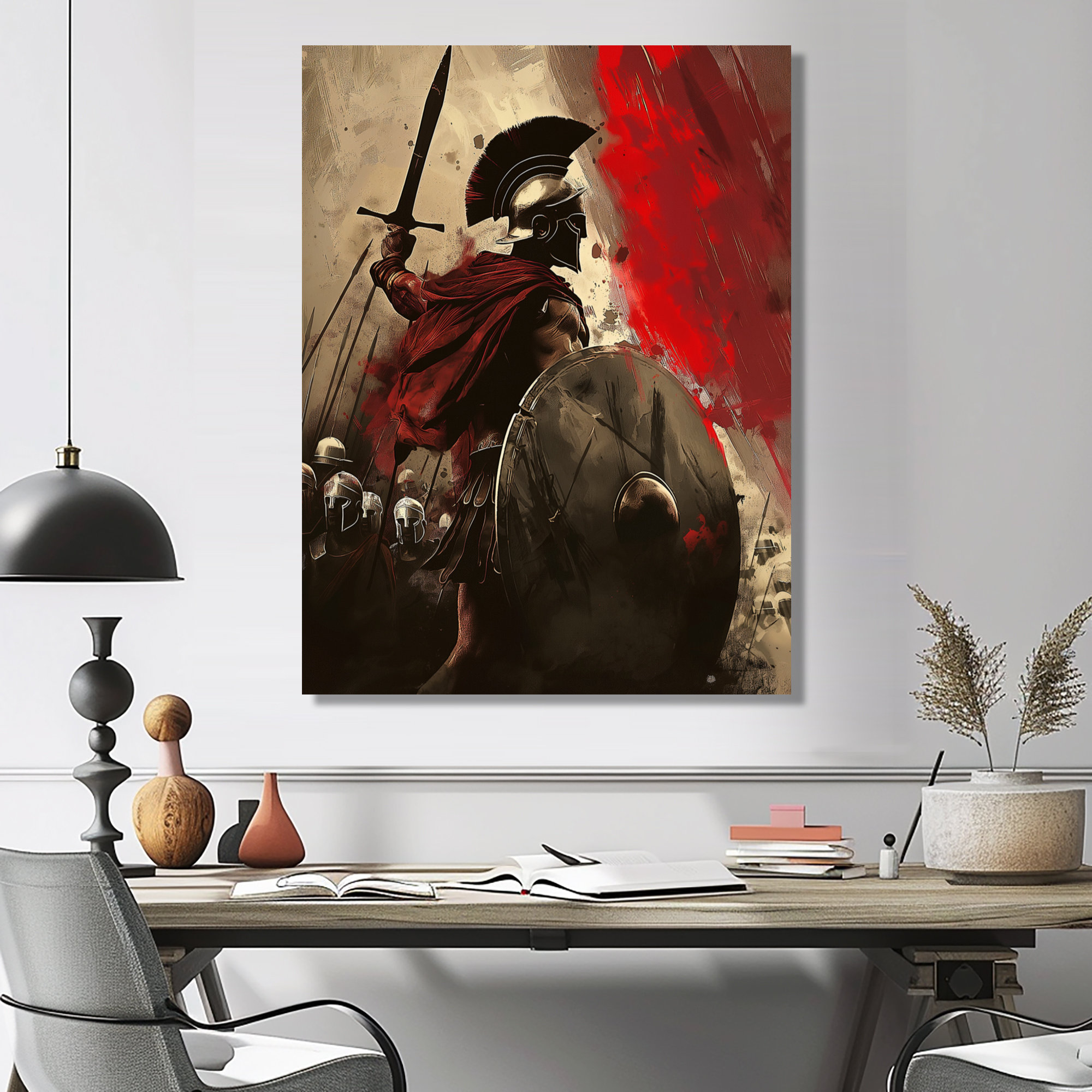 Bungalow Rose Red 300 Spartan Warriors In Greece II - Army Wall Art ...