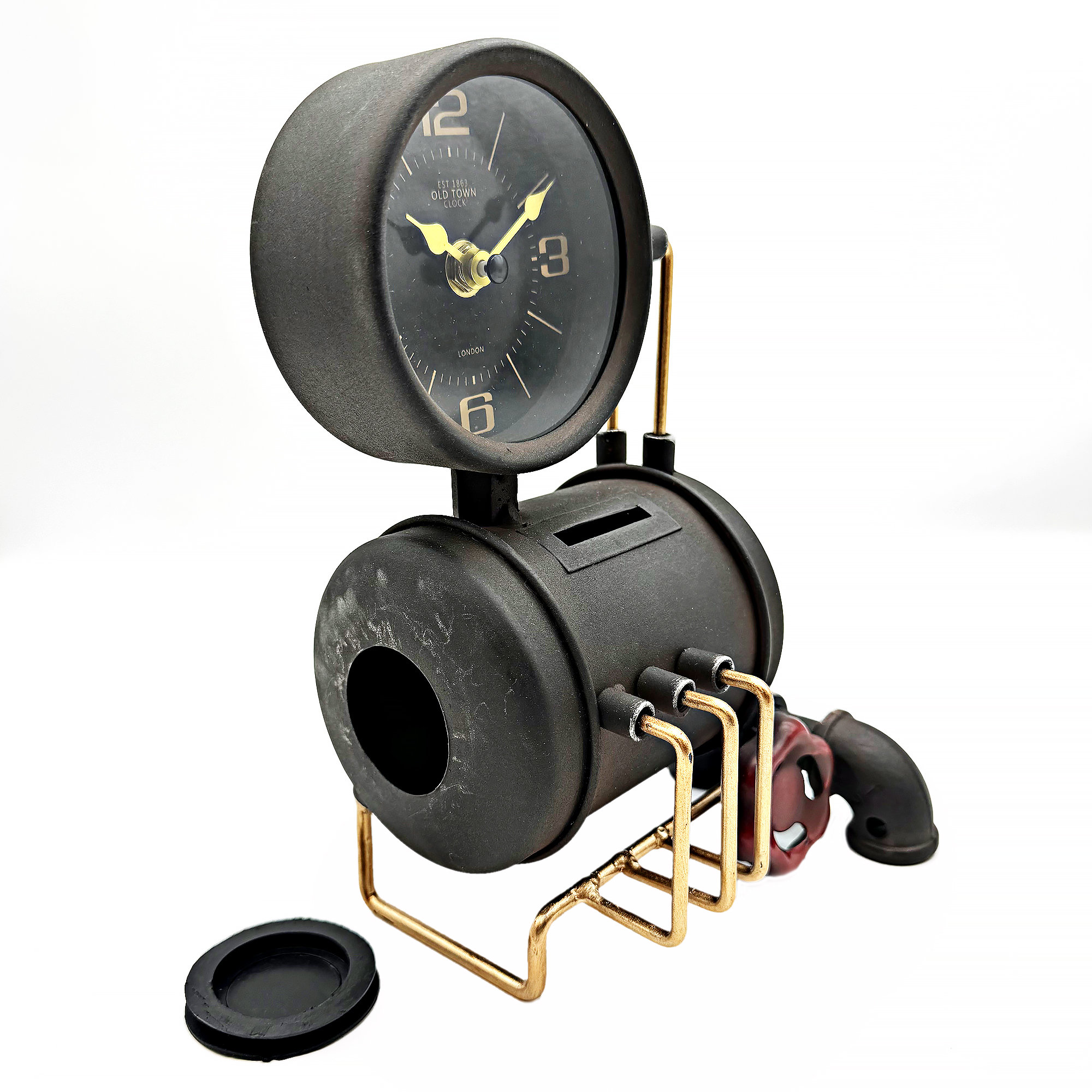 Williston Forge Metal Quartz Movement / Crystal Tabletop Clock | Wayfair