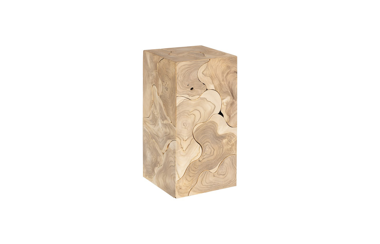Phillips Collection Teak Slice Pedestal, Square, Bleached - Wayfair Canada
