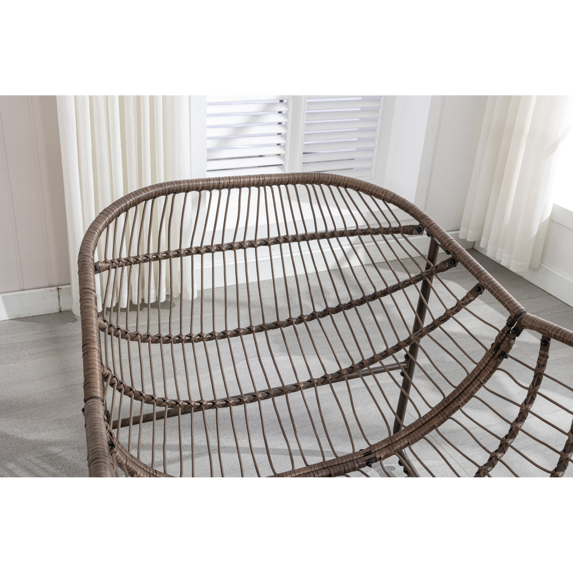 Corrigan Studio® Outdoor Rocker Recliner Chair With Padding - For Patio ...