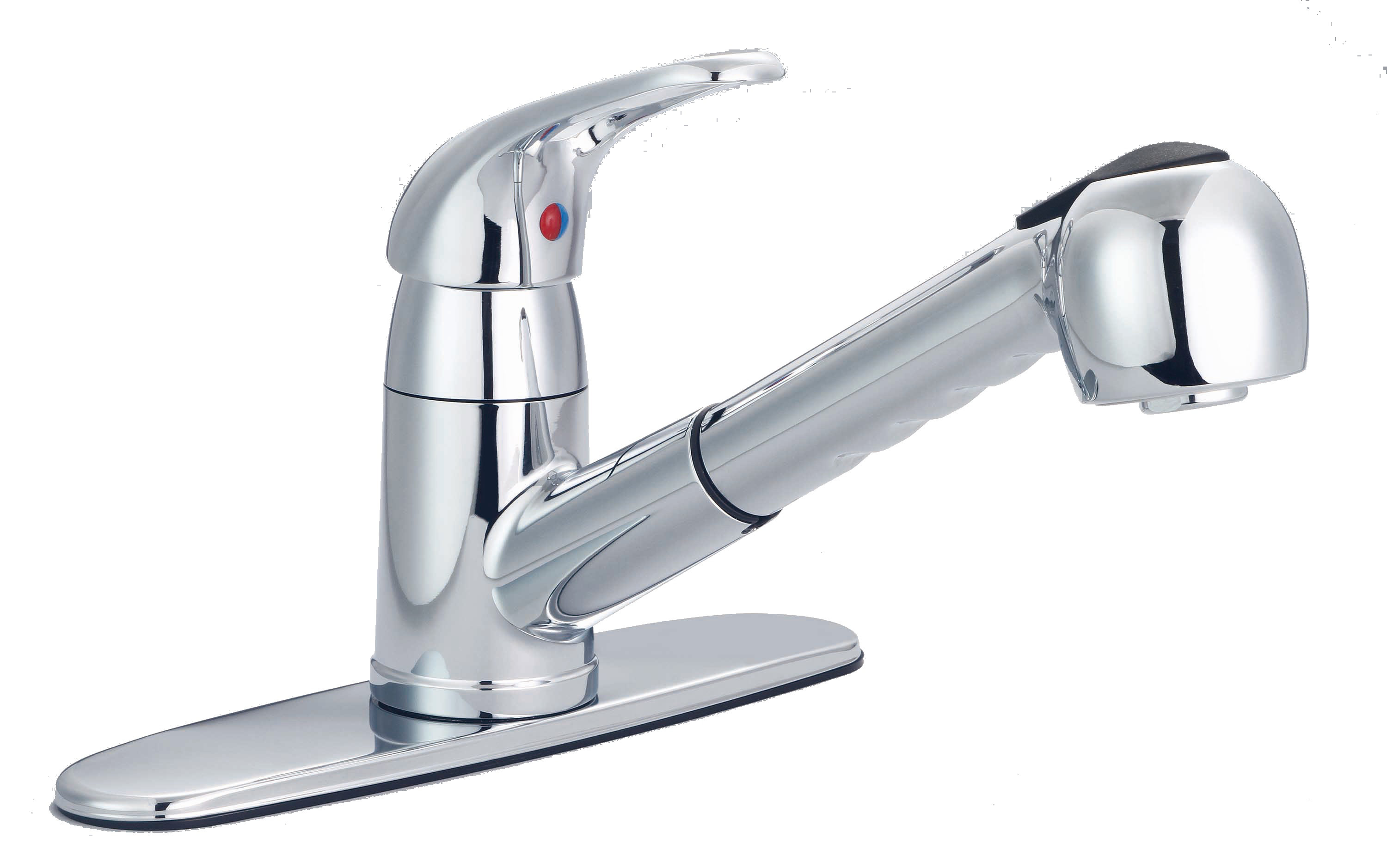 Banner Faucets Pull Out Single Handle Kitchen Faucet with Accessories ...