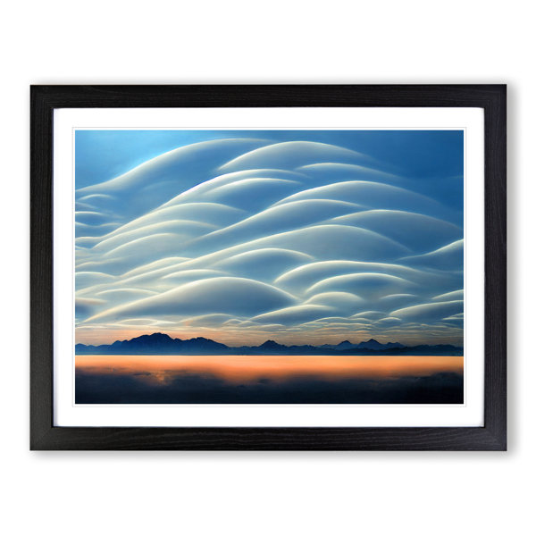 17 Stories Ravishing Clouds - Single Picture Frame Painting | Wayfair.co.uk