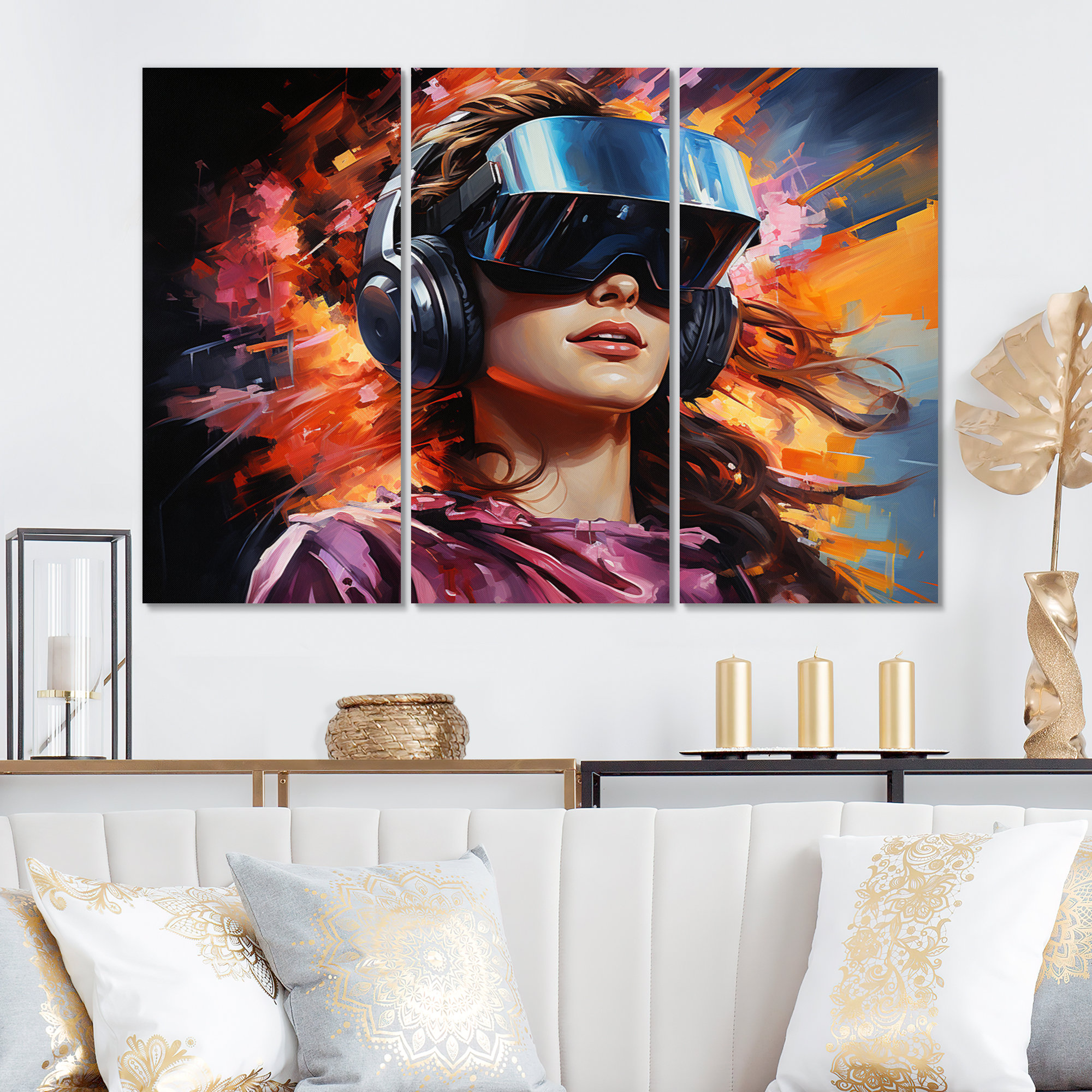 Ebern Designs Video Game Virtual Adventure Portrait II On Canvas 3 ...