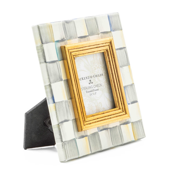 MacKenzie-Childs Sterling Check® Frame | Wayfair