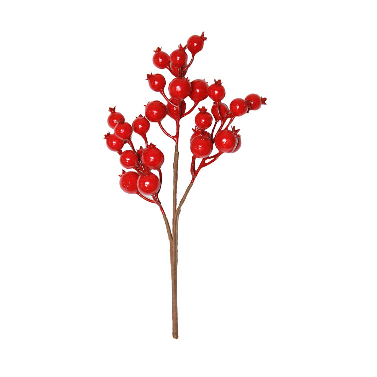 Primrue 13" Red Berry Pick | Wayfair