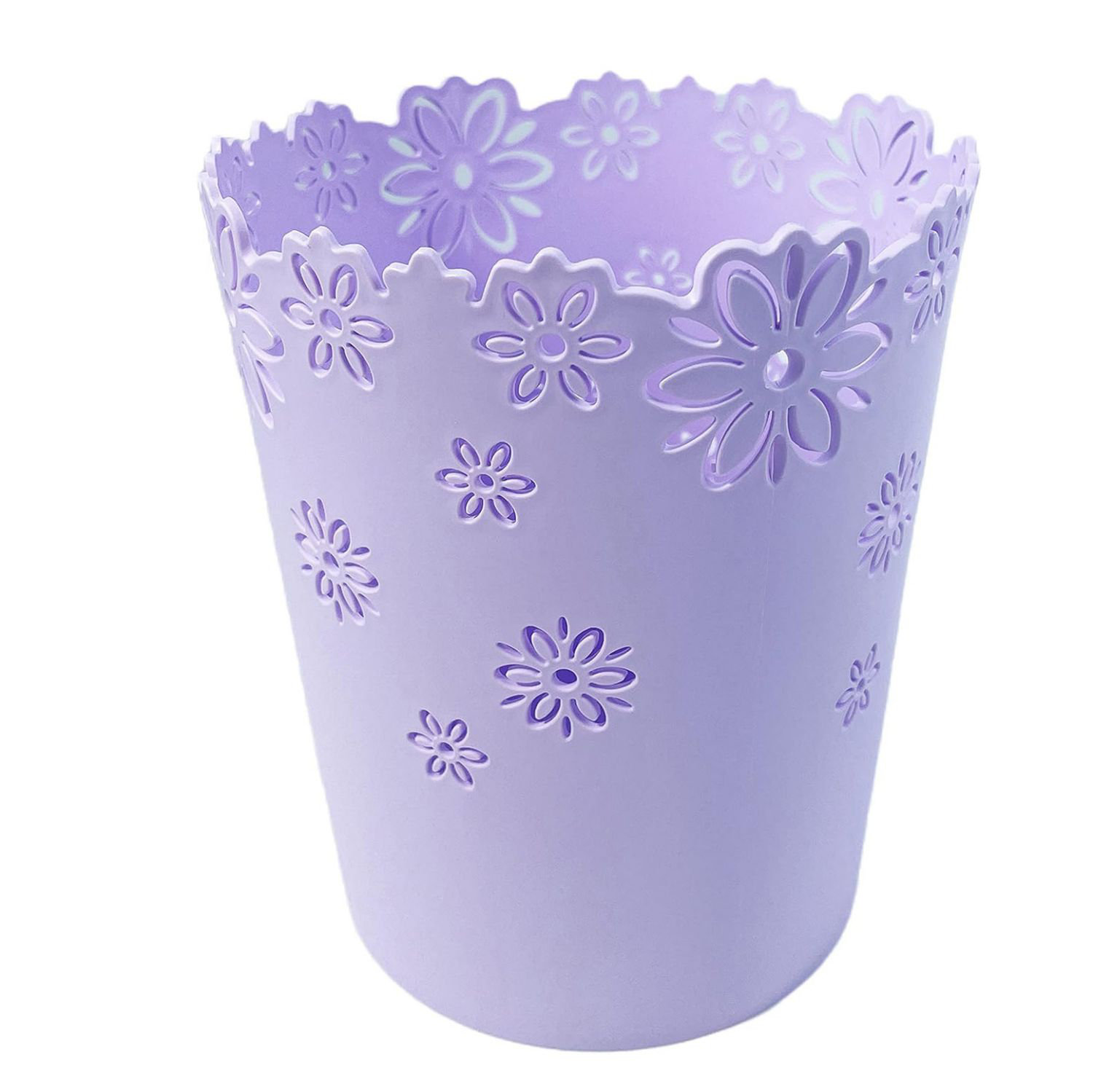 Ameriwood Hollow Flower Shape Plastic Lidless Wastepaper Baskets Trash Can - Wayfair Canada