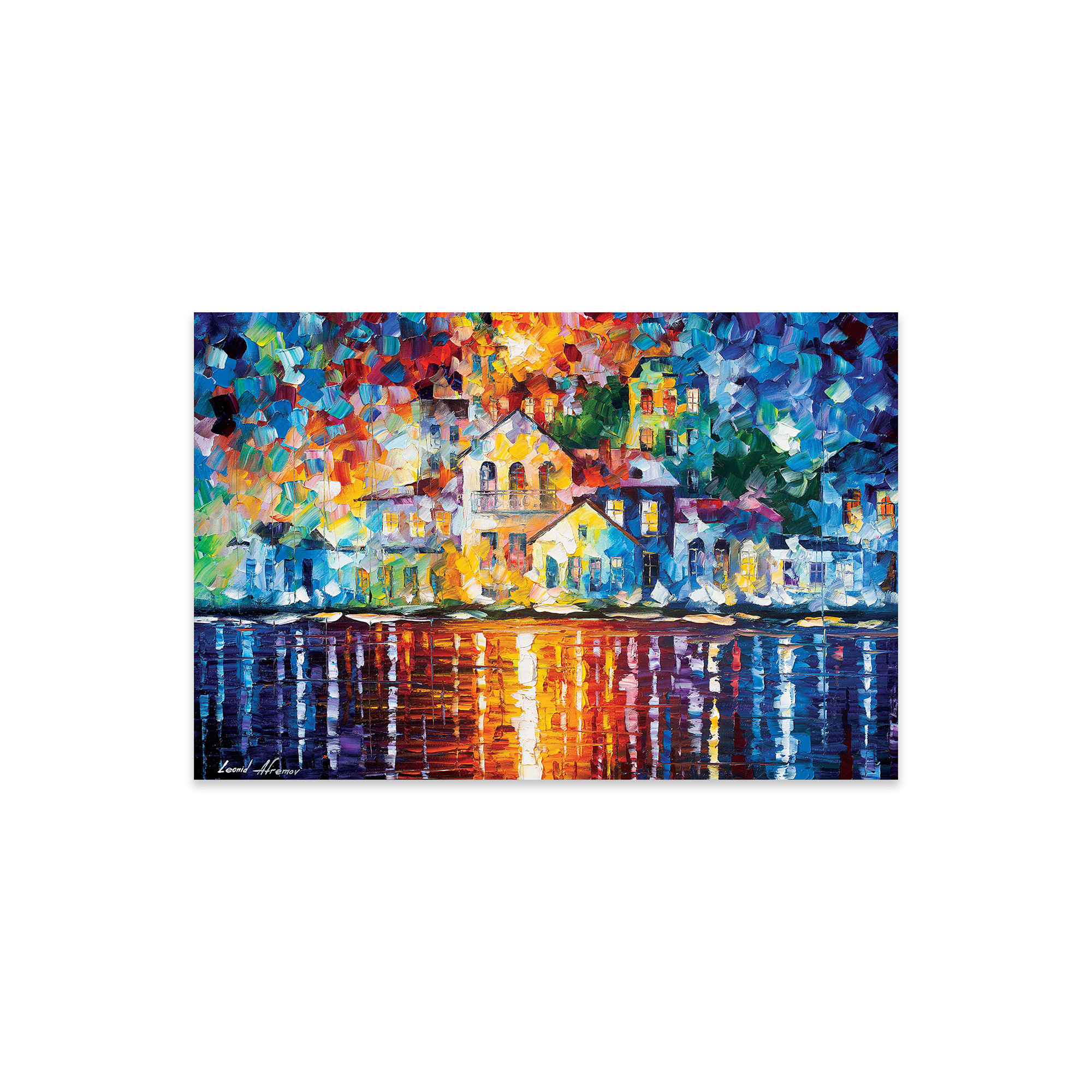 Red Barrel Studio® Sleepy Harbor On Plastic/Acrylic by Leonid Afremov ...