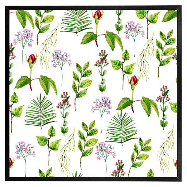 ClassicLiving Tenessa Selection Of Leaves & Flowers - Single Picture ...