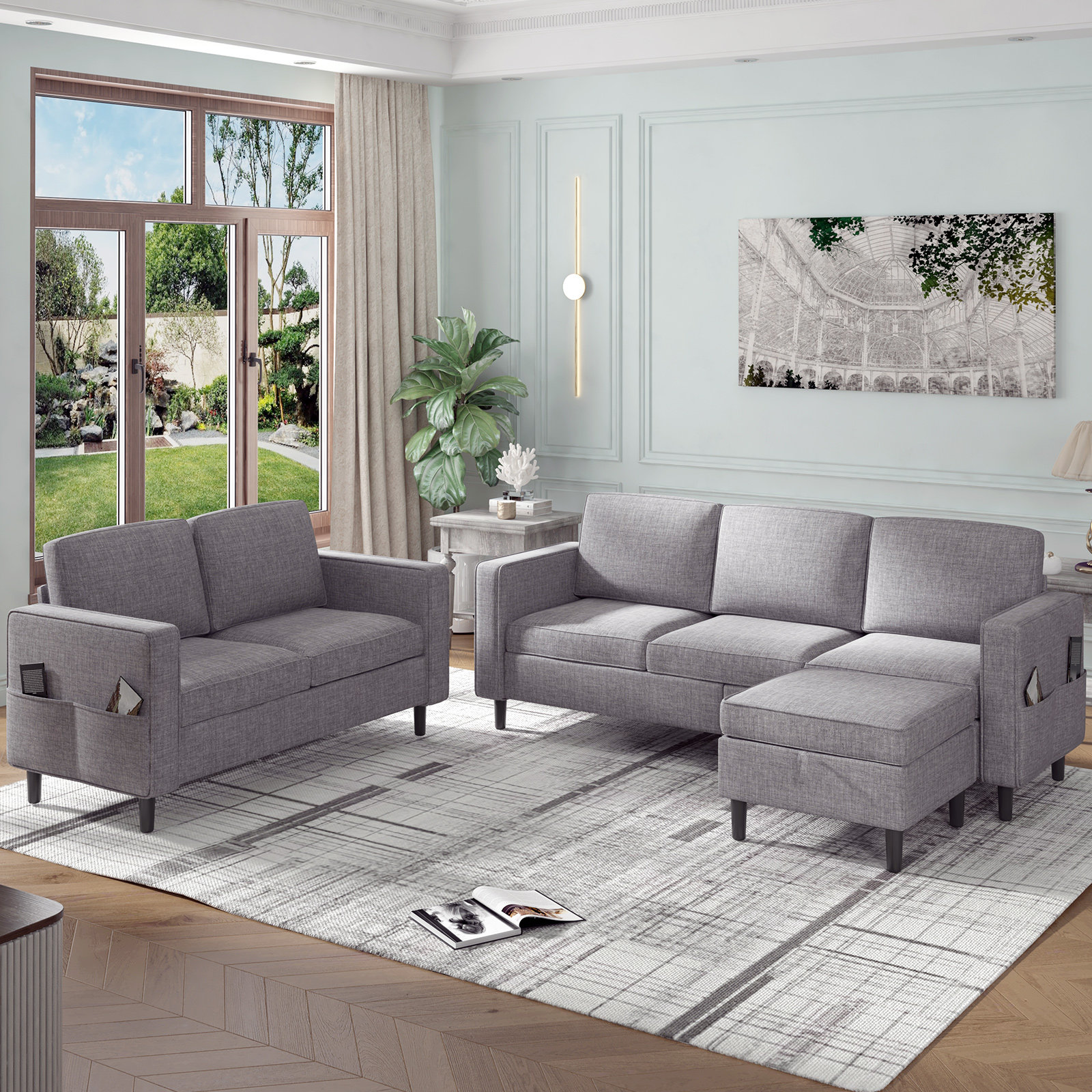 Ebern Designs 2 Set Couches For Living Room,sofas For Living Room 2 ...