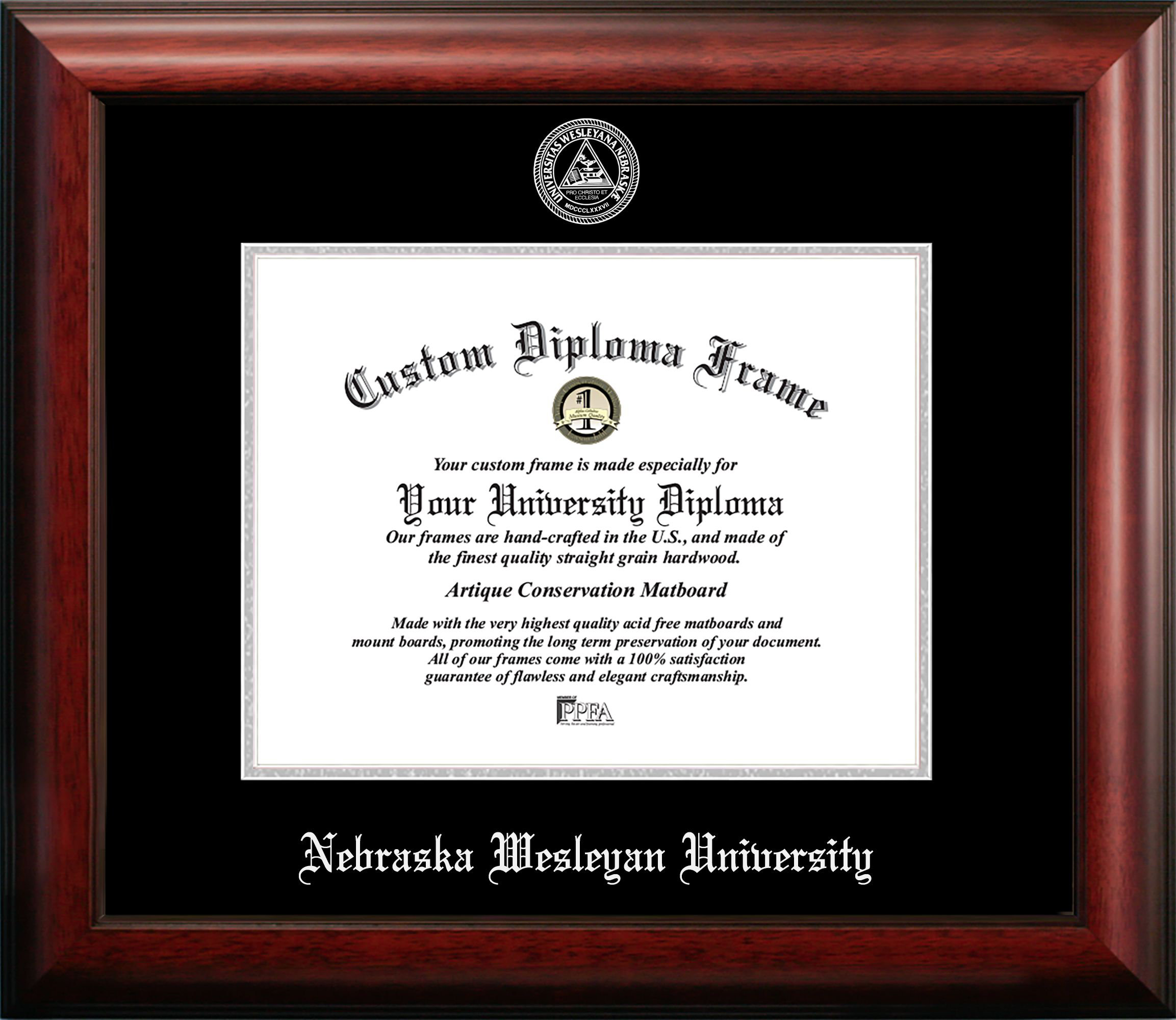 Campus Images Nebraska Wesleyan University Embossed Diploma Picture ...