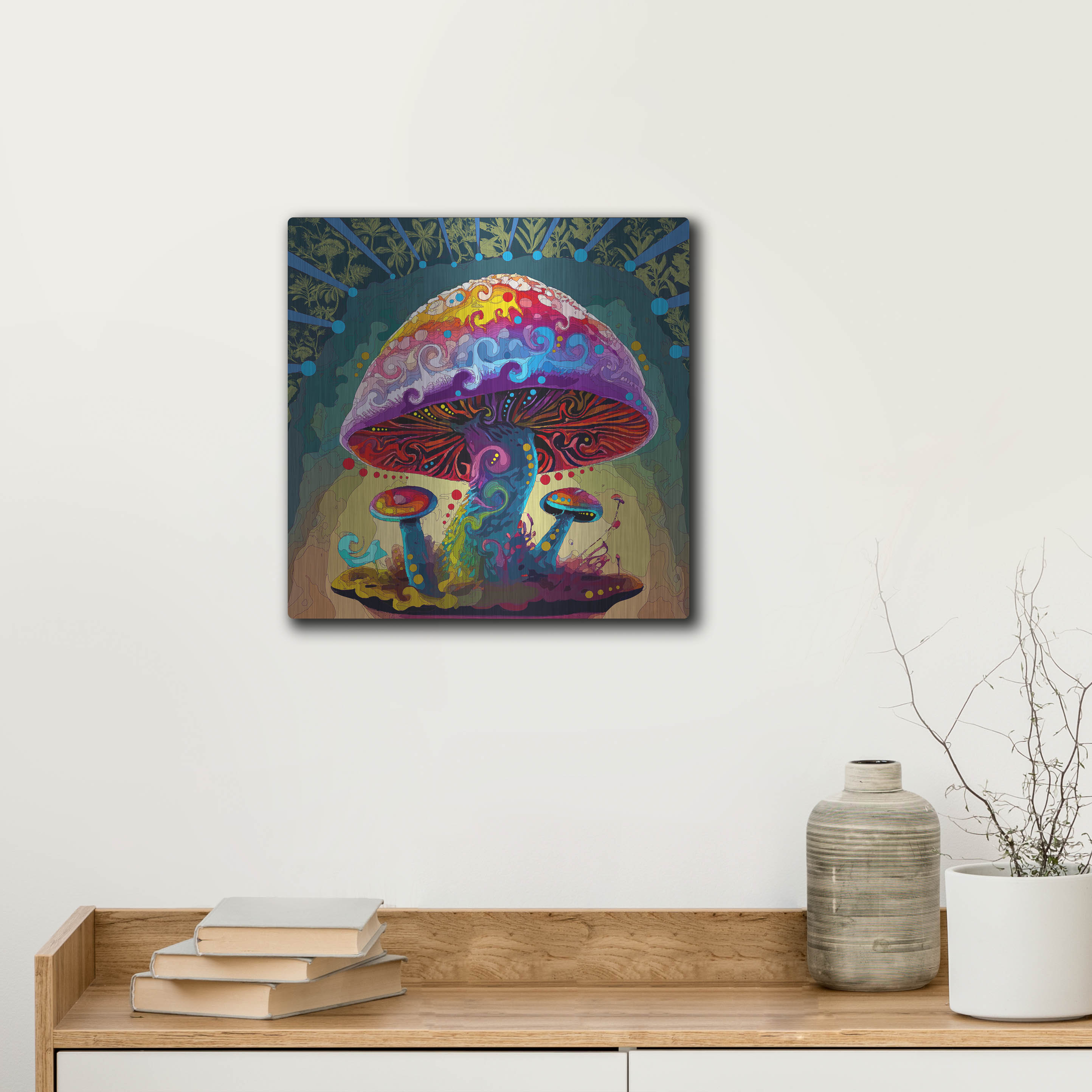 Ivy Bronx 'Mushroom' by Dean Russo Metal Wall Art | Wayfair