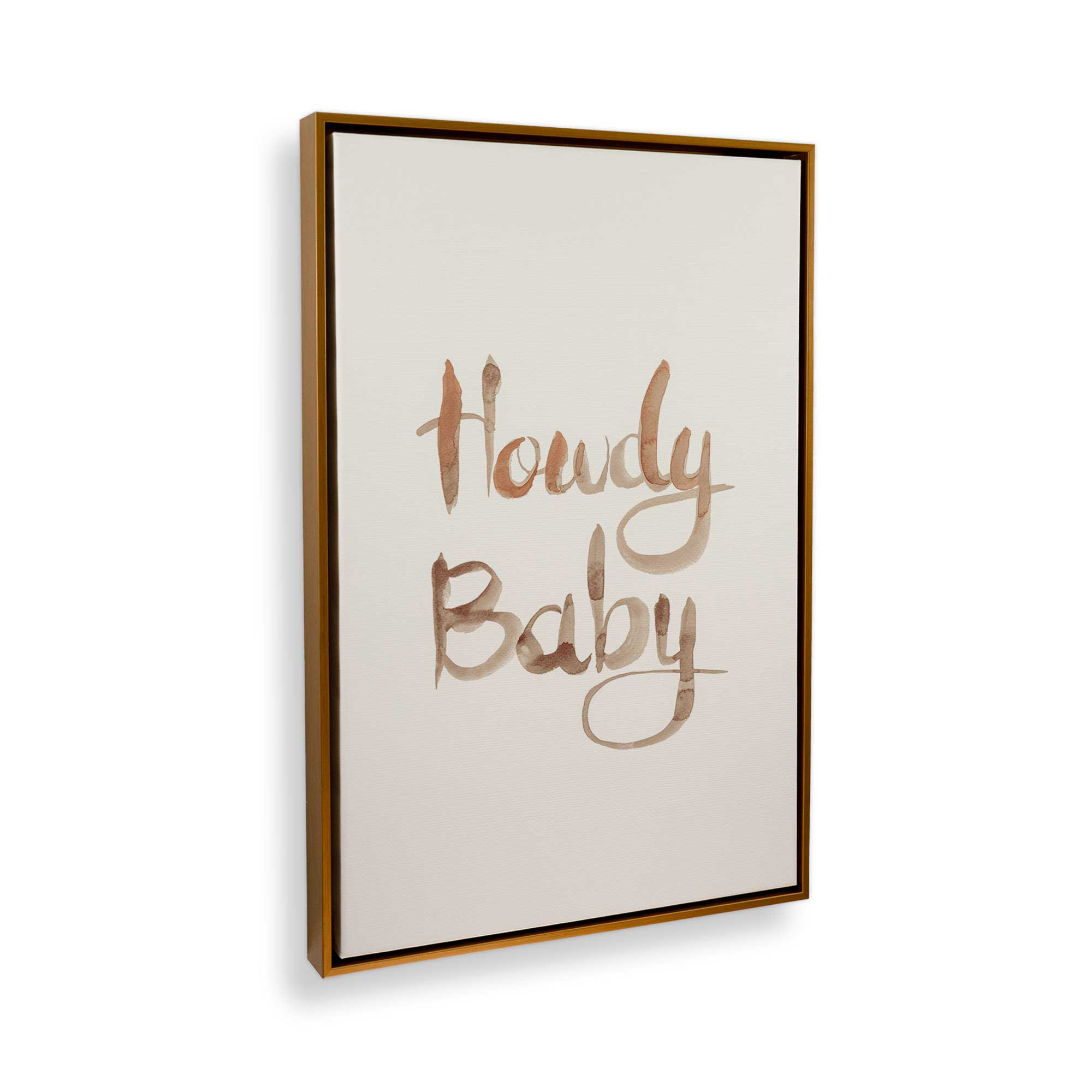 Ebern Designs Howdy Baby Canvas Print | Wayfair