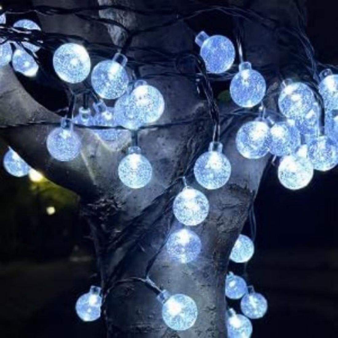 The Holiday Aisle® Katrell 60 - Bulb 432'' Solar Powered Globe String ...