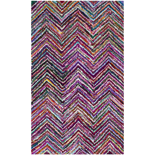 Bungalow Rose Anaheim Hand Tufted Performance Chevron Rug & Reviews ...