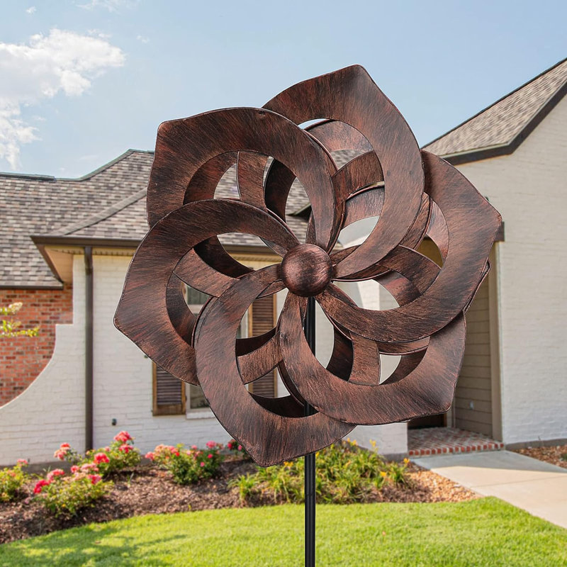 Arlmont & Co. Stamenko Rotator 52.7 inch Wind Spinners Outdoor for ...