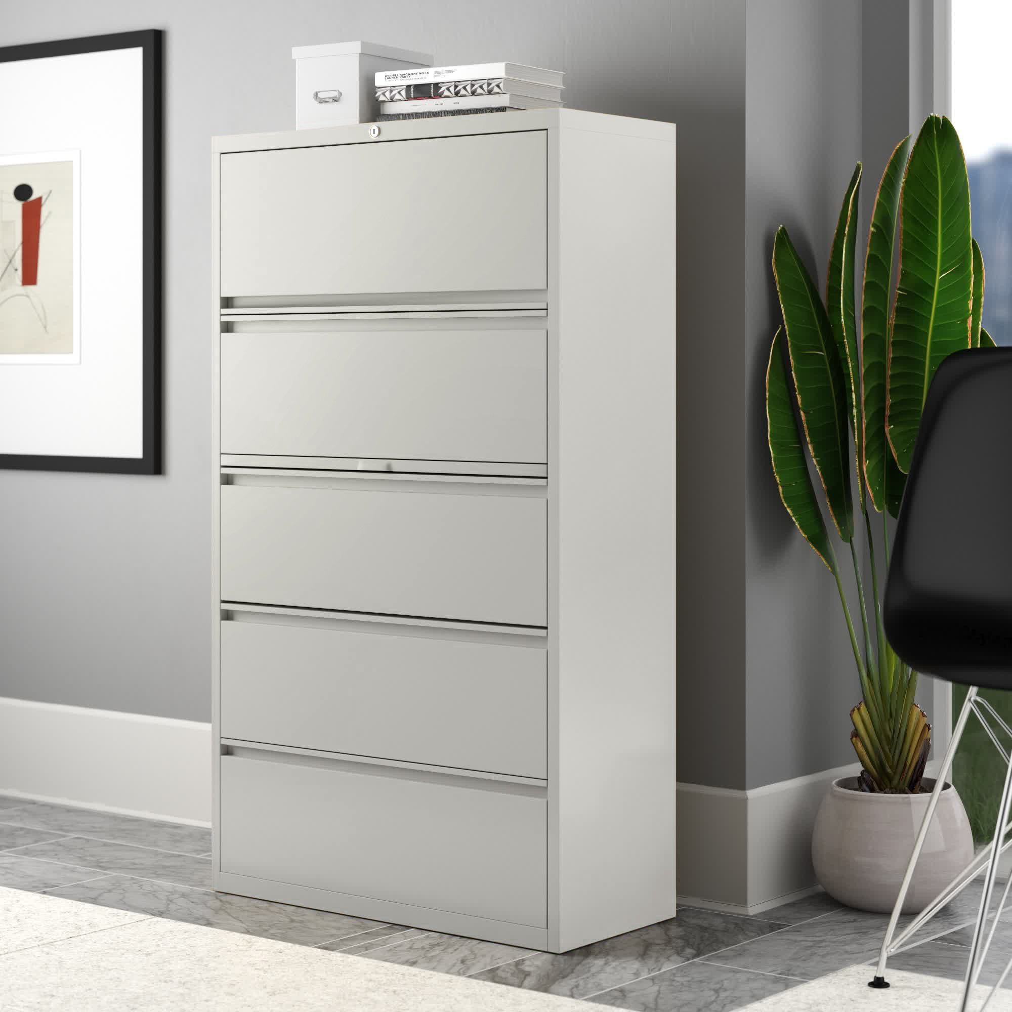 Upper Square™ Harietta 5-Drawer Lateral Filing Cabinet & Reviews | Wayfair