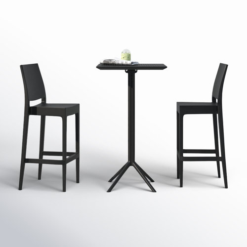Square Two Person Patio Dining Sets You'll Love | Wayfair