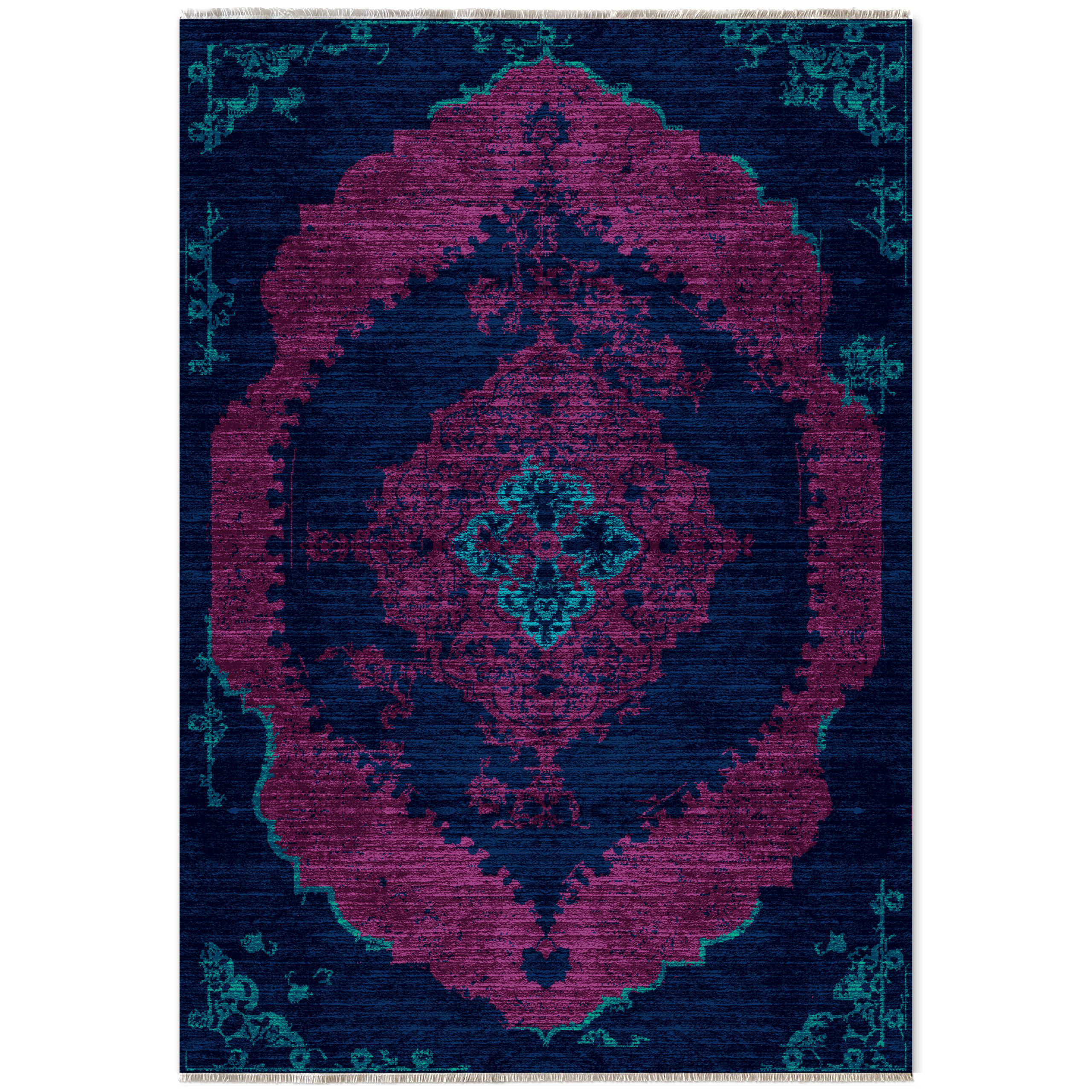 Bungalow Rose Rectangle Vinush Area Rug with Non-Slip Backing | Wayfair