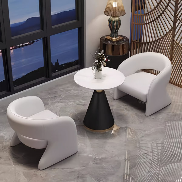 NashyCone Modern Negotiation Reception Table And Chairs 3 - Piece ...