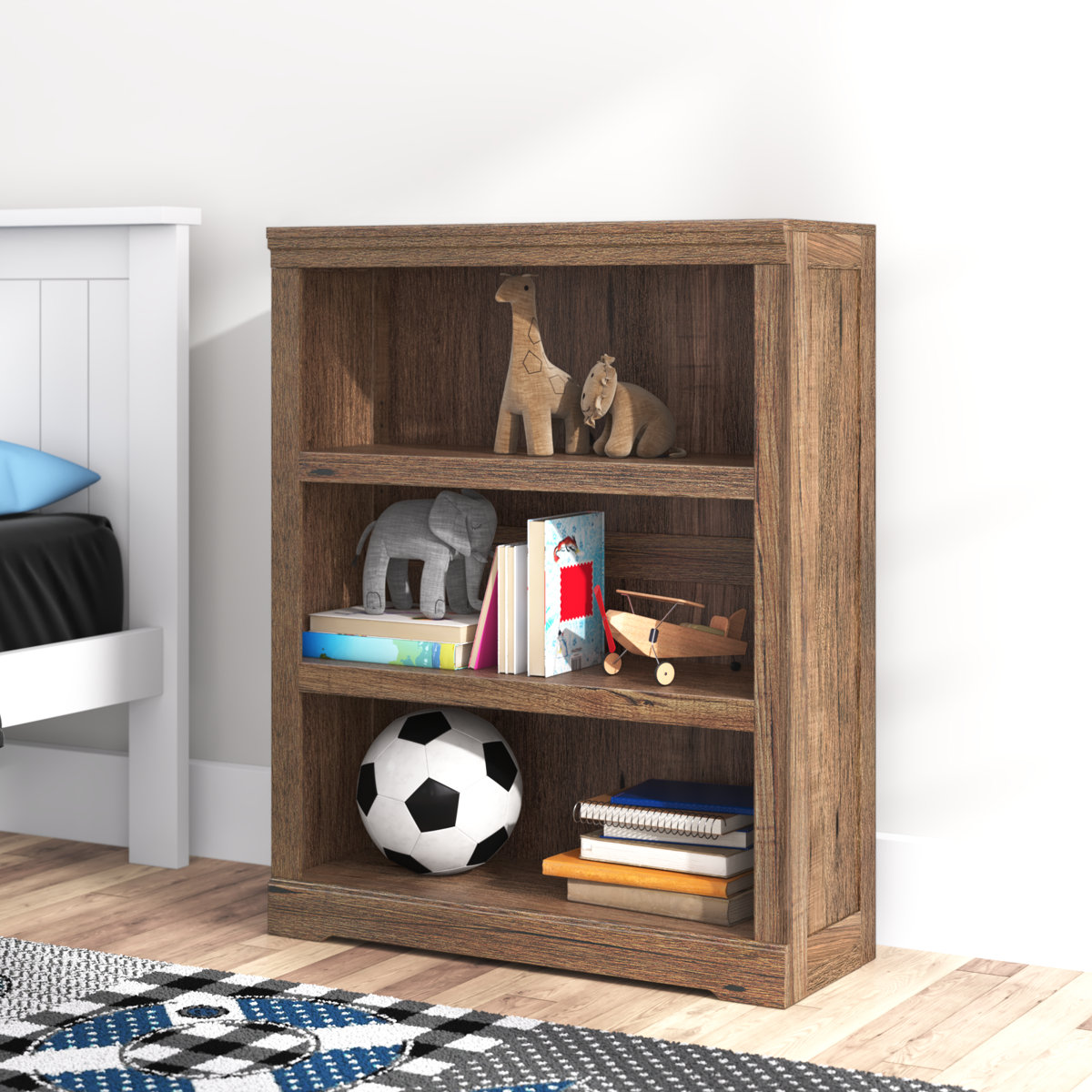 Laurel Foundry Modern Farmhouse® Breccan 39'' H x 31.2'' W Bookcase ...