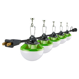 POWERSMITH 50 ft. Construction String Lights 7500 Lumen 60W Integrated ...