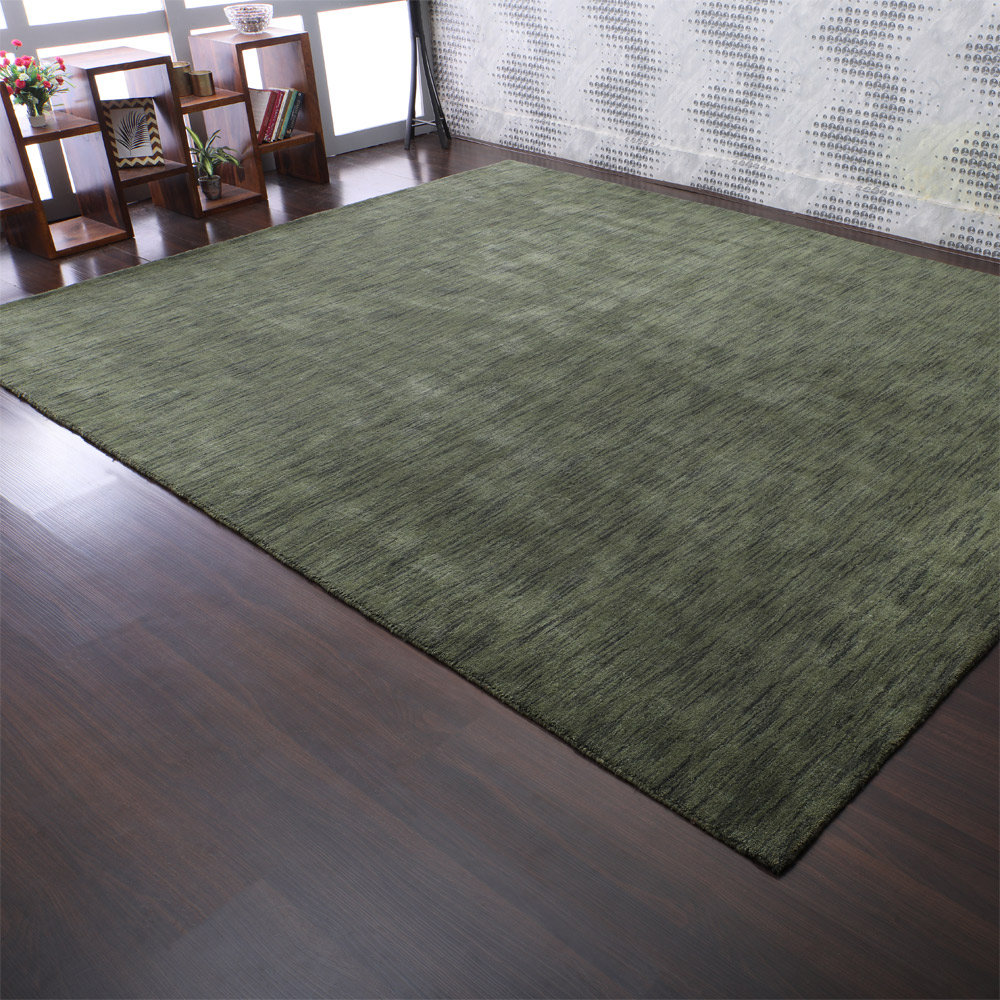 Latitude Run® Kenshawn HAND KNOTTED LOOM WOOL ECO-FRIENDLY AREA RUGS ...