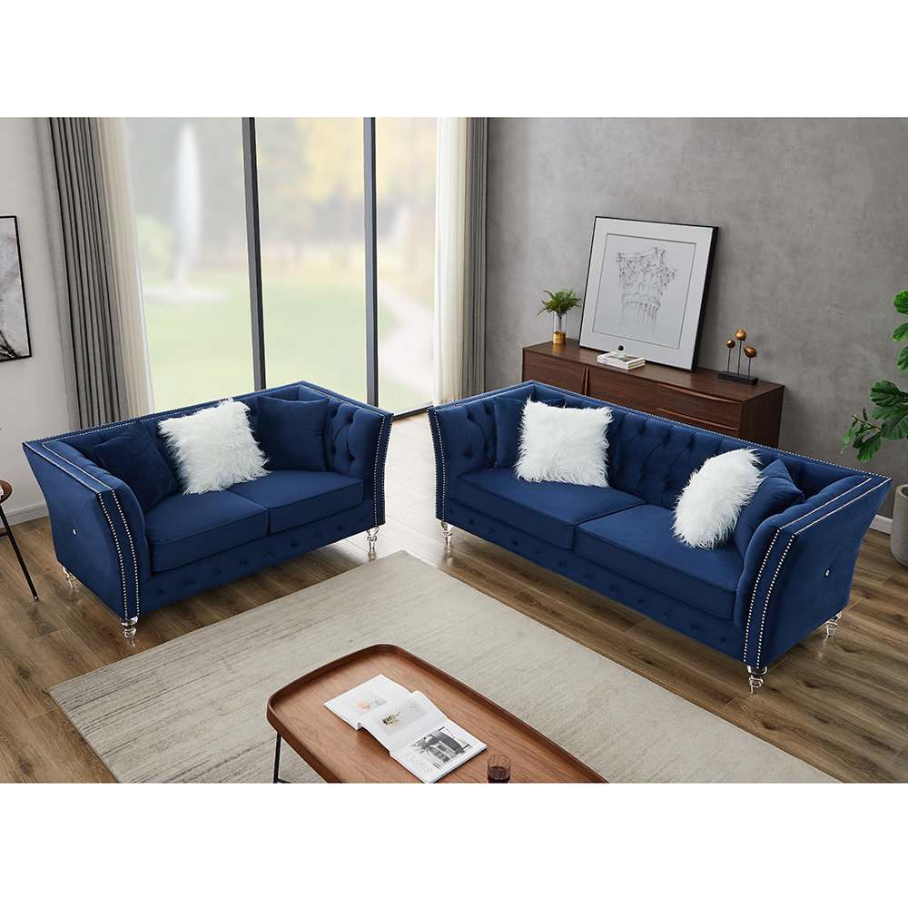 Rosdorf Park Ferko 2 Pieces Polyester Living Room Set | Wayfair