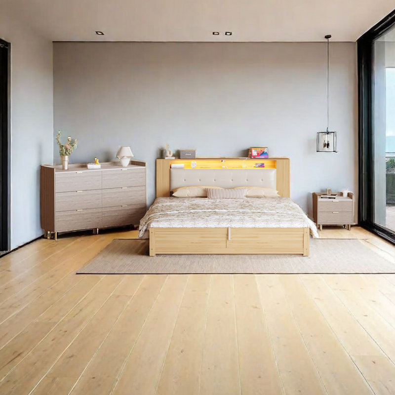 Wrought Studio Lilio 3 Piece Bedroom Set | Wayfair