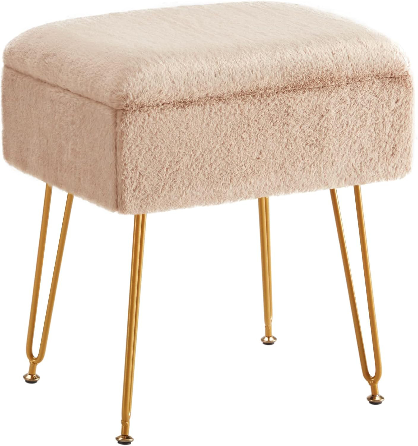 House of Hampton® Vanity Chair Storage Vanity Stool Ottoman Foot Rest ...