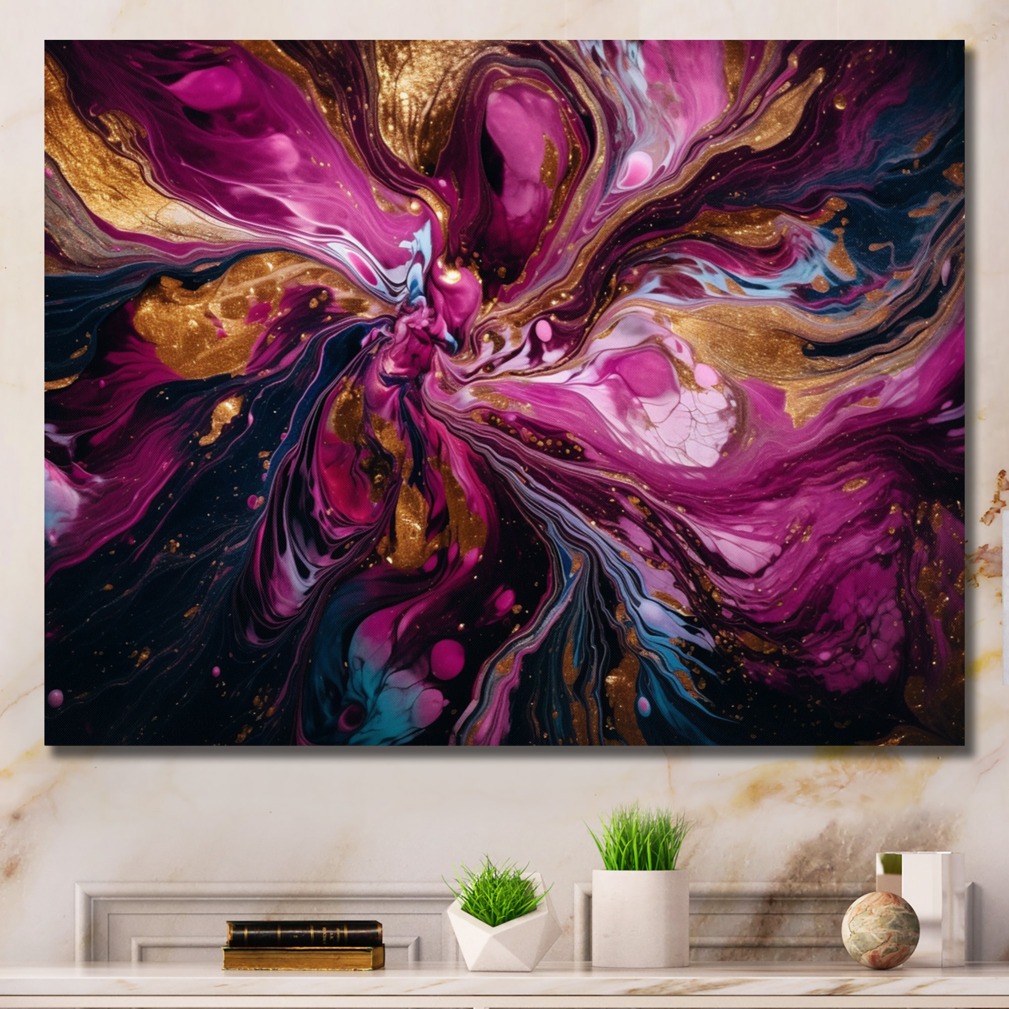 Mercer41 The Essence Of Fluidity II - Abstract Liquid Ink Canvas Prints - Wayfair Canada