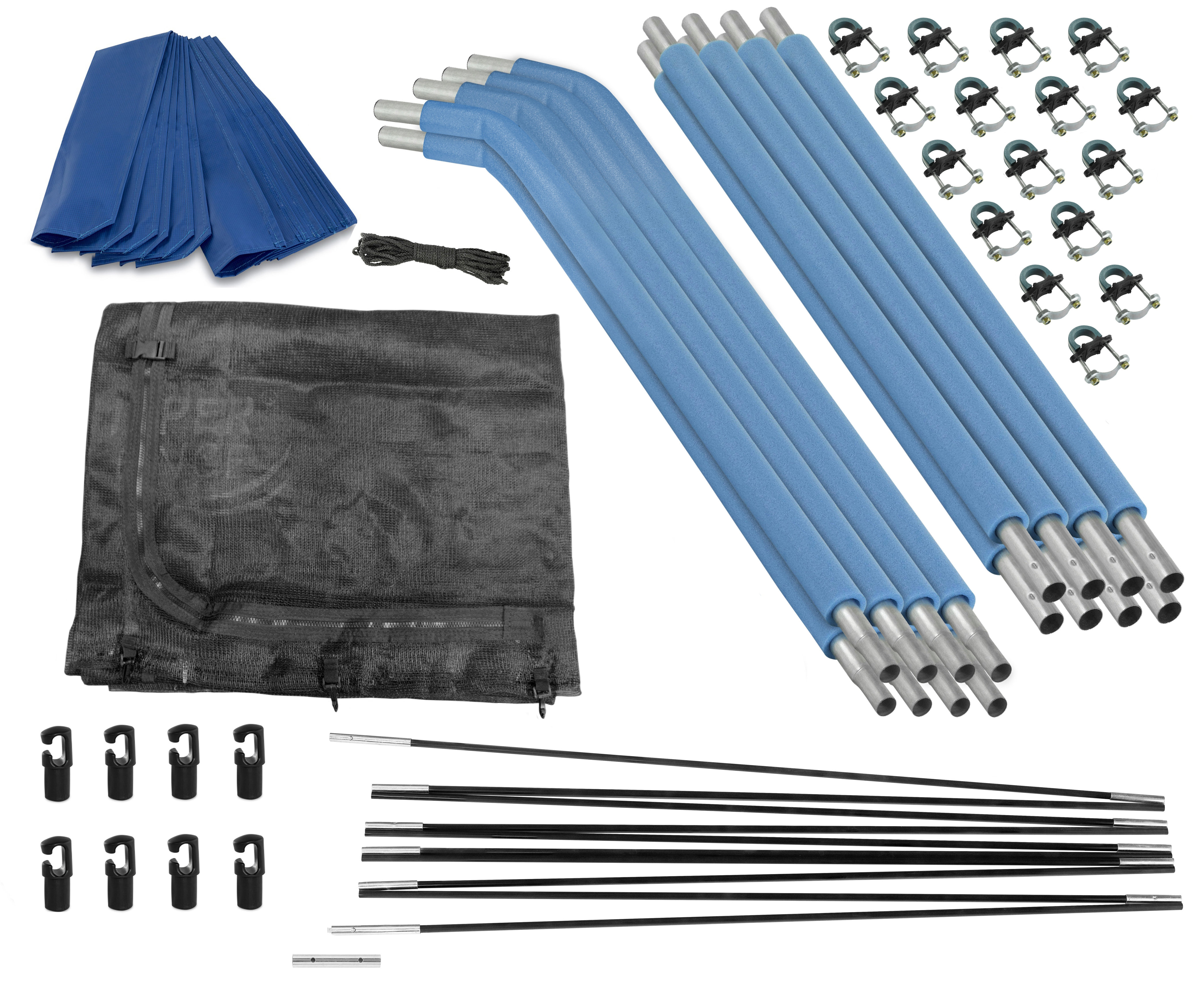 Upper Bounce Plexalife Trampoline Top Ring Enclosure Set including ...