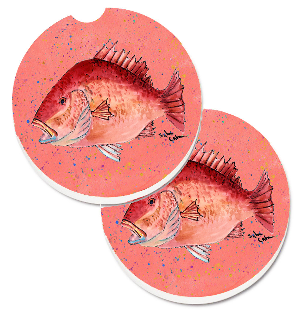 Highland Dunes Strawberry Snapper Car Coaster | Wayfair