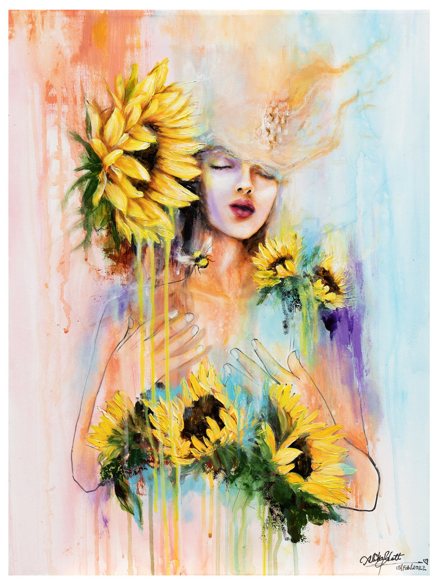 Exotic India The Bloom | Painting By Alika Bhatt | For Wall Decor | Wayfair